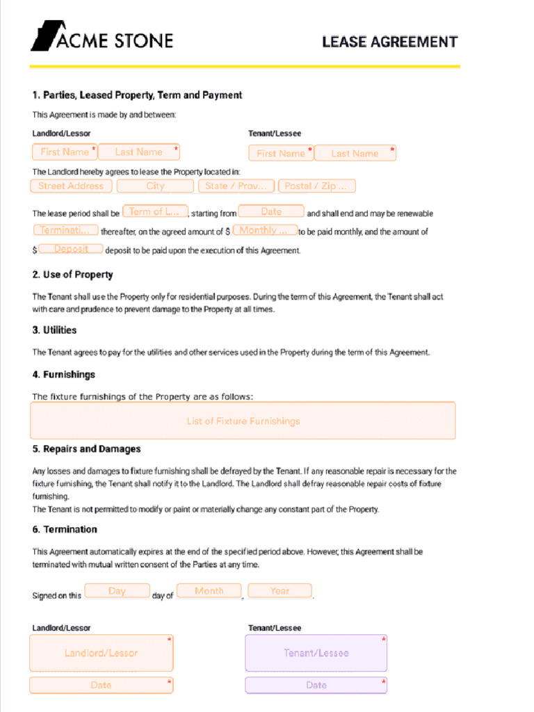 Agreement ? Form - Details | PDF