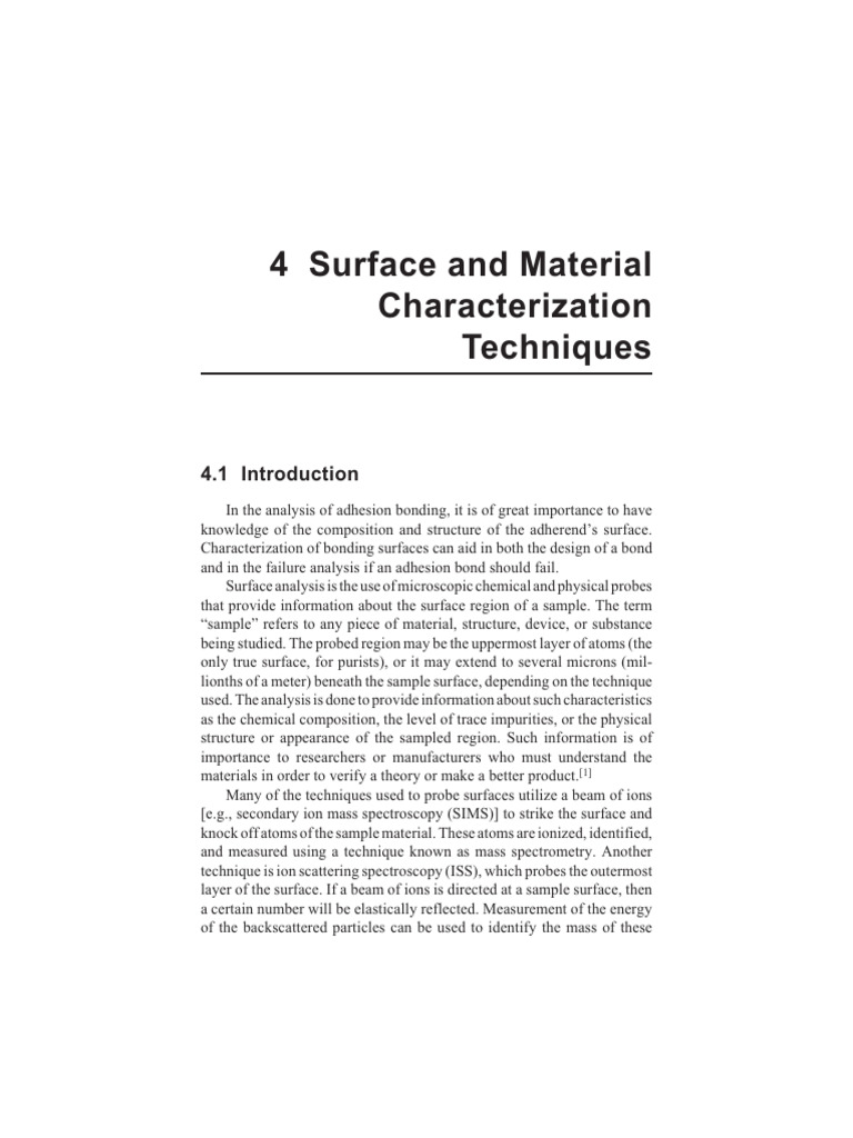 Surfase and Material Characterization Techniques | PDF | Differential ...