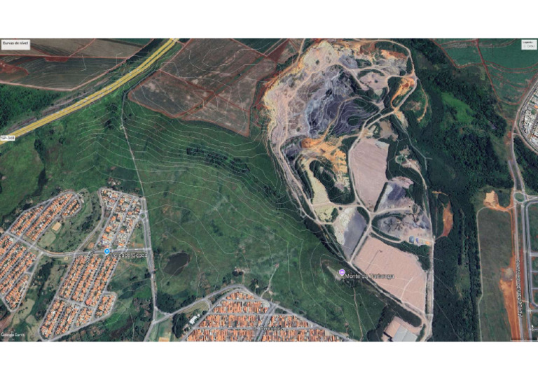 Mapa Limeira- Curvas de Nível (1) | PDF