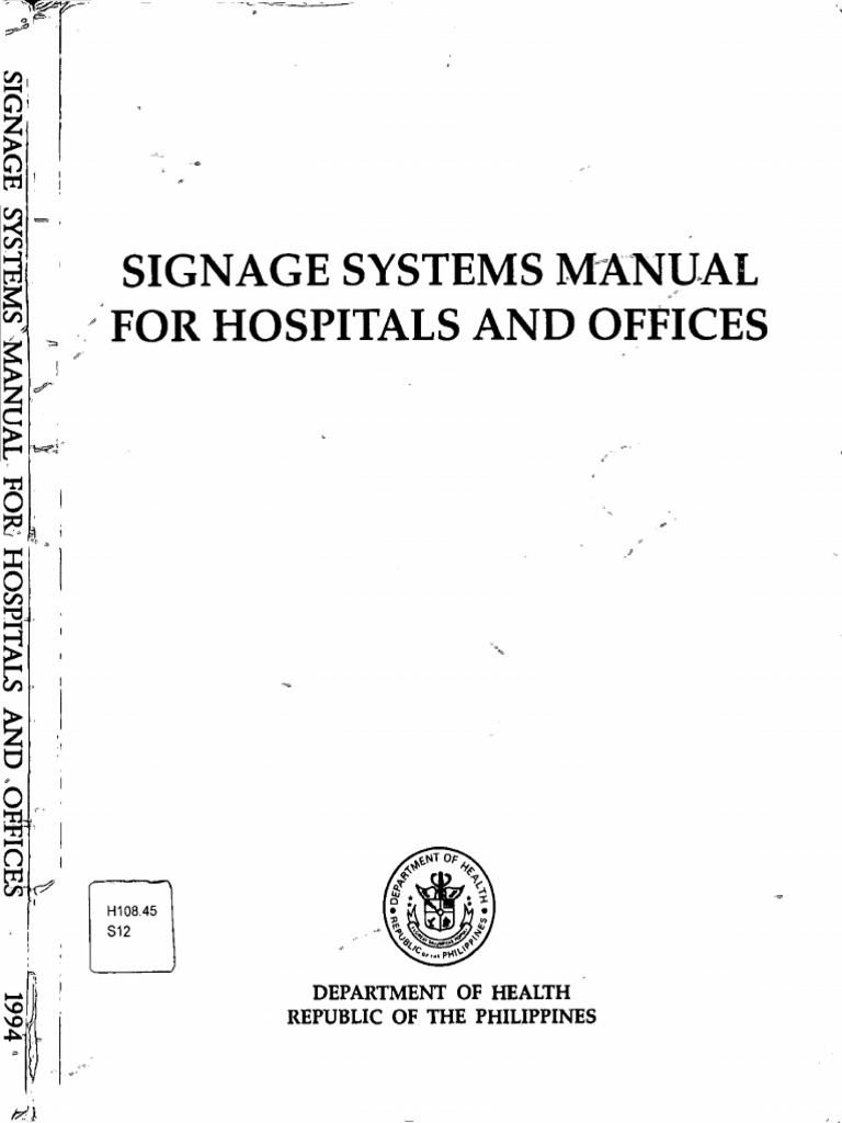 Signage Systems Manual for Hospitals | PDF | Elevator | Semantics