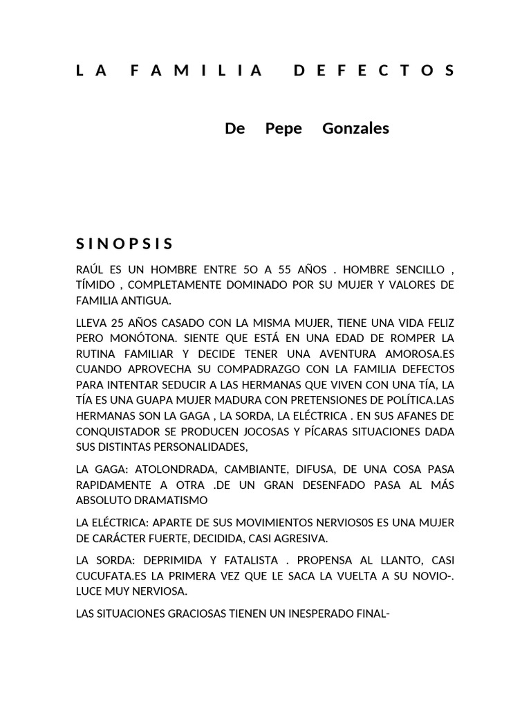 Familia Defectos | PDF