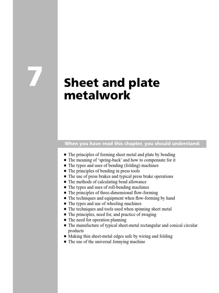 Sheet Metal Fabrication | PDF | Sheet Metal | Deformation (Engineering)