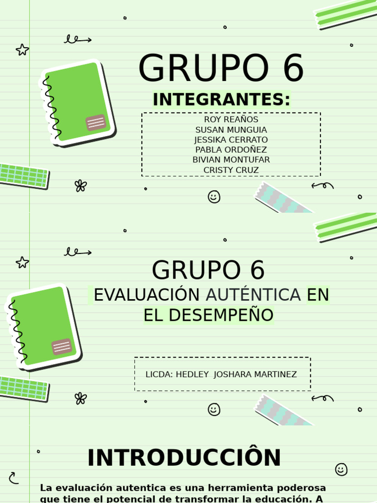 Evaluación Auténtica en el Desempeño | PDF | Evaluación | Modificación ...