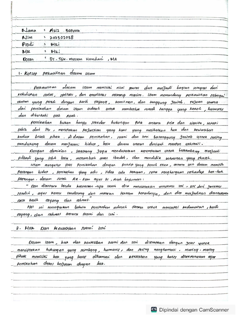 Aziz Saputra - Hki & Hadist | PDF