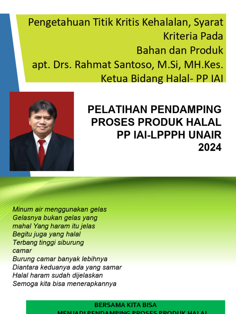 Rahmat Santoso - Titik Kritis Bahan Dan Produk Halal | PDF