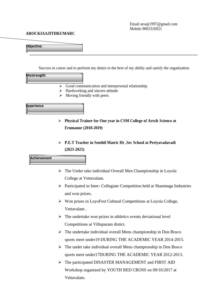 Aro Ajith Updated Resume | PDF