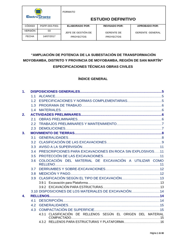 EETT Obras Civil. SSEE | PDF | Fundación (Ingeniería) | Hormigón