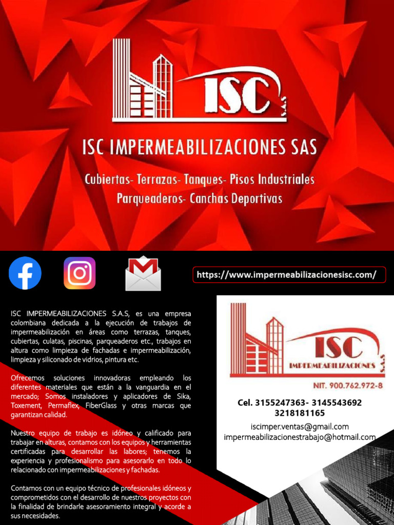 BROCHURE ISC | PDF | Pintar | Materiales