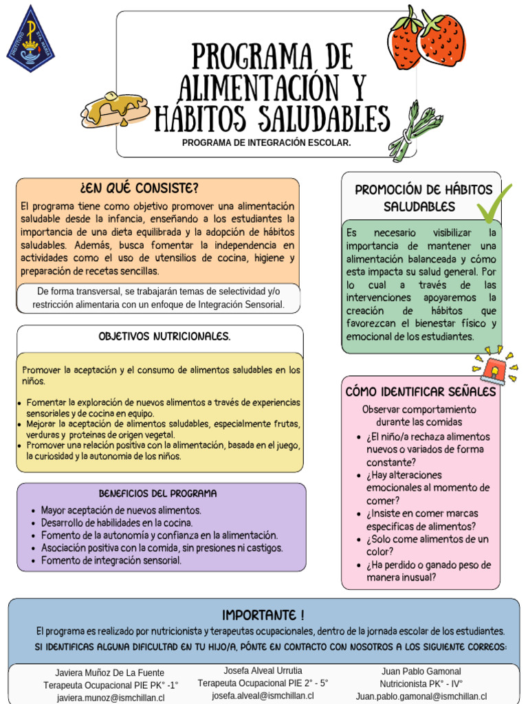 Programa de Alimentación Saludable Infantil | PDF | Alimentos | Artes ...