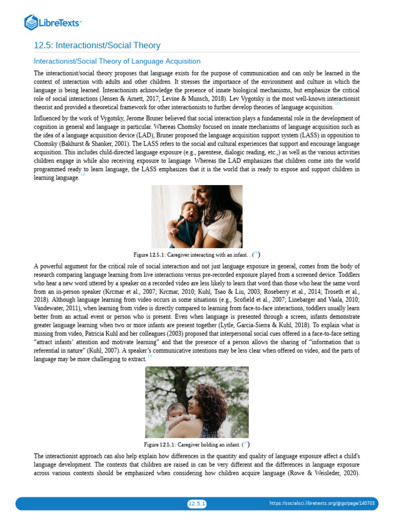 12.05 Interactionist Social Theory | PDF | Language Acquisition | Cognitive Psychology