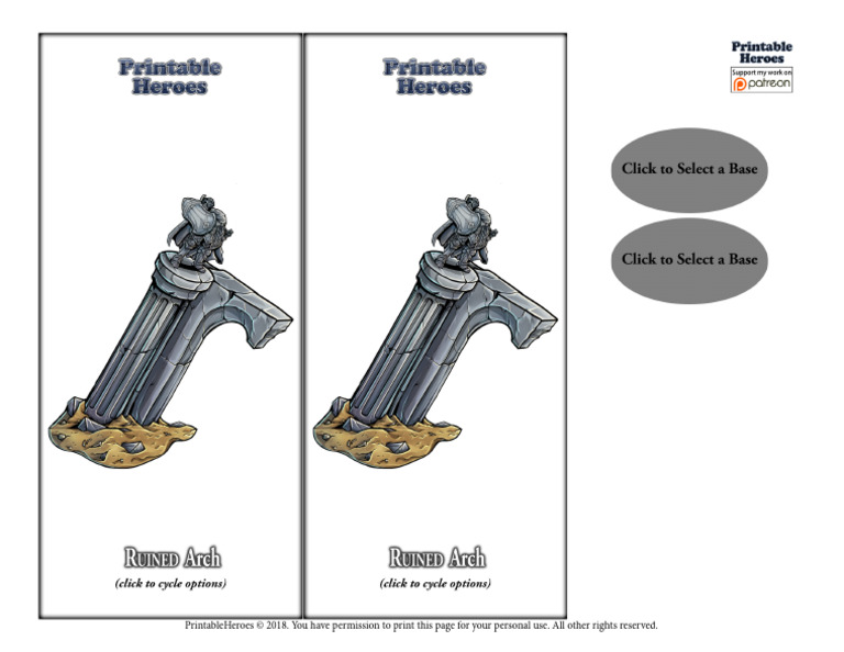 Props - Ruin - Arch - 01 - Patrons | PDF