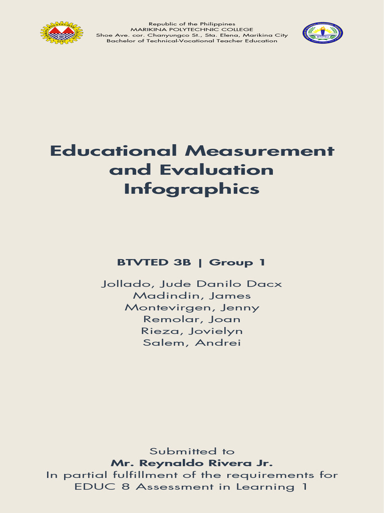 Educational Measurement and Evaluation Infographics | PDF | Behavioural ...