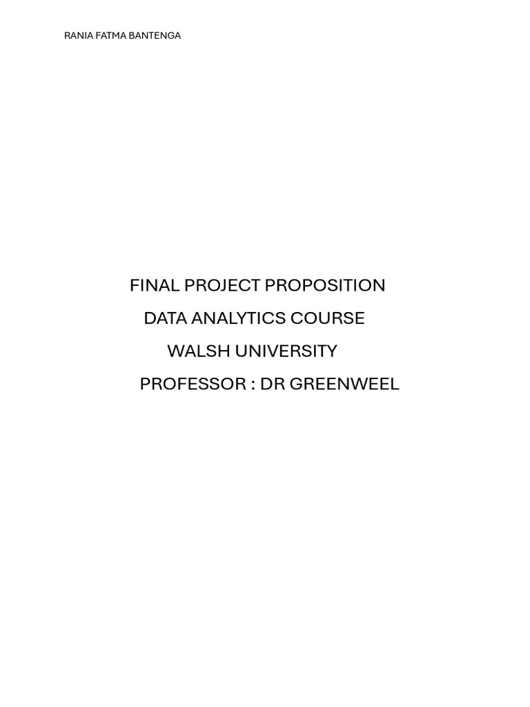 data analytics final project | PDF | Employment | Salary