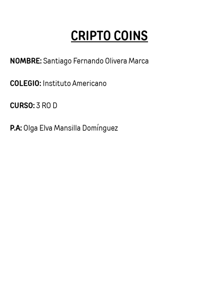 CRIPTO COINS VERTICAL-1.docx | PDF | Criptomoneda | Bitcoin