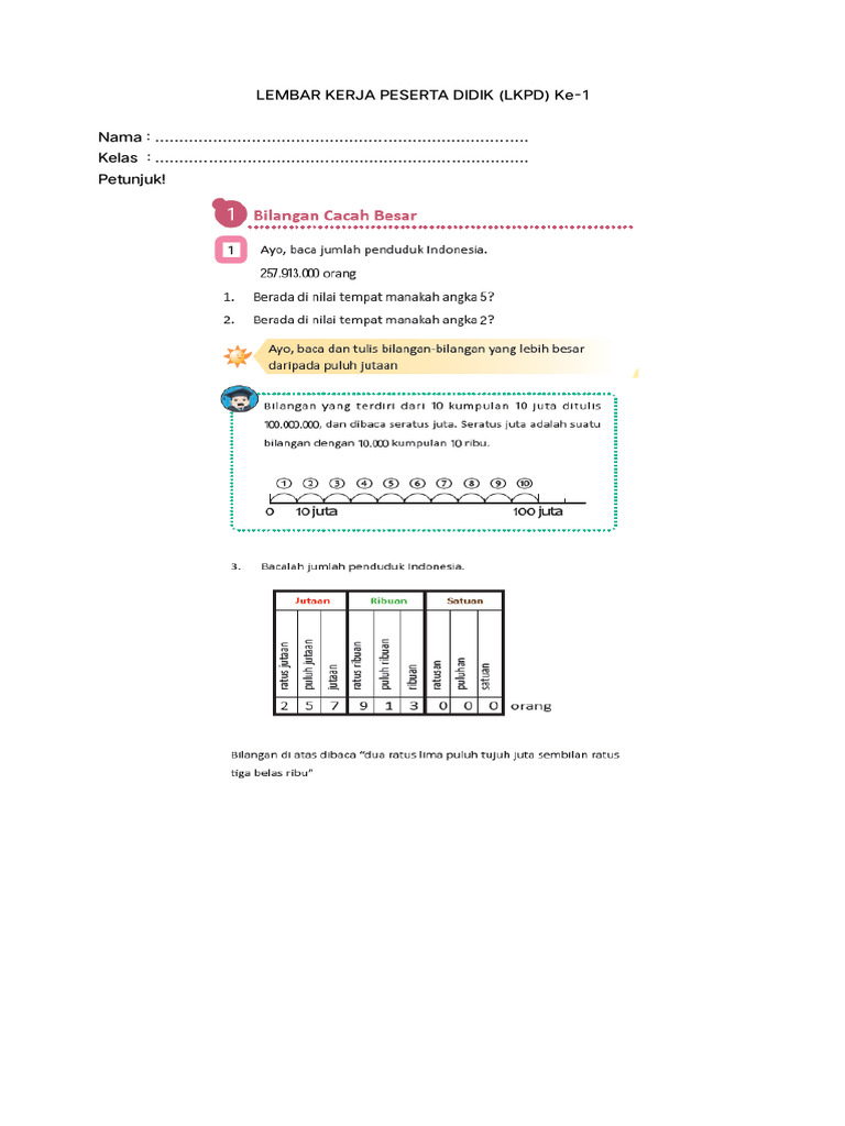 LKPD Bil Cacah | PDF
