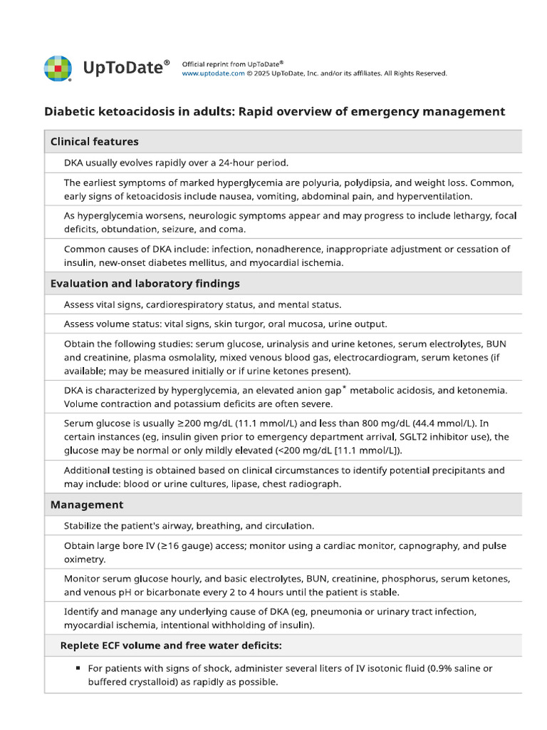DKA Uptodate 2024 | PDF