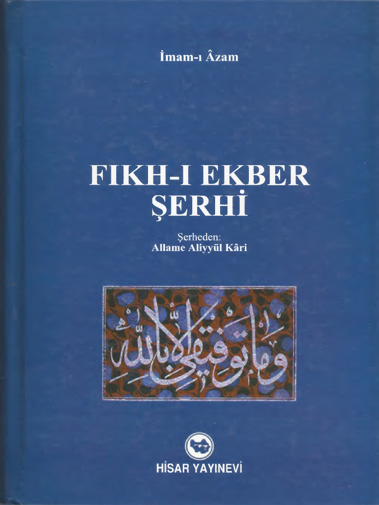 Allame Âliyyul Qari - Fıkhul Ekber Şerhi - 241129 - 093342 | PDF