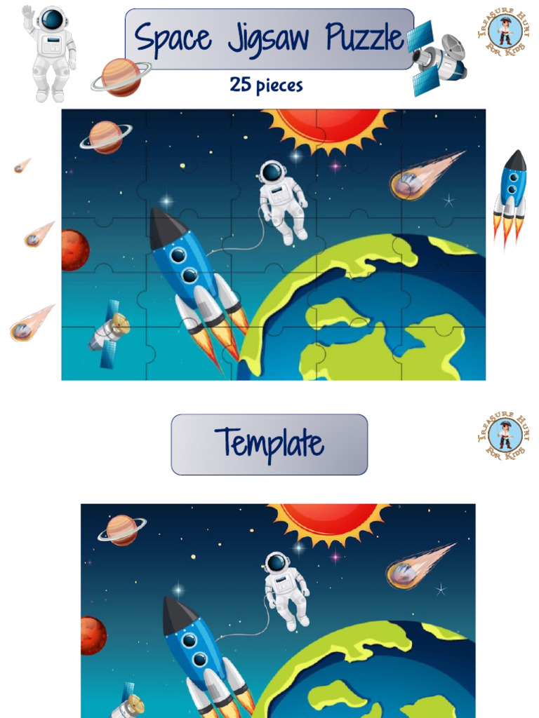 Space Printable Jigsaw Puzzle | PDF