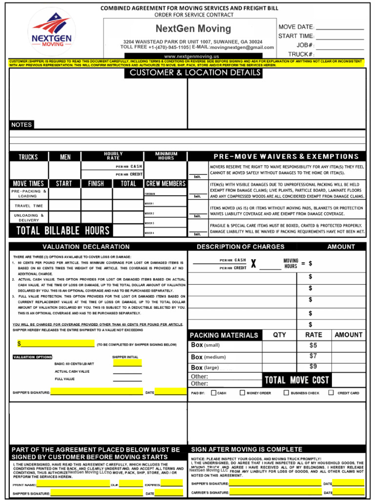 NextGen Contract Pages | PDF