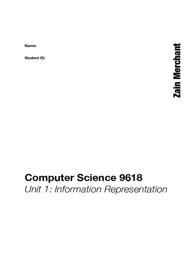 Chapter 1 - Information Representation | PDF | Digital Technology | Publishing