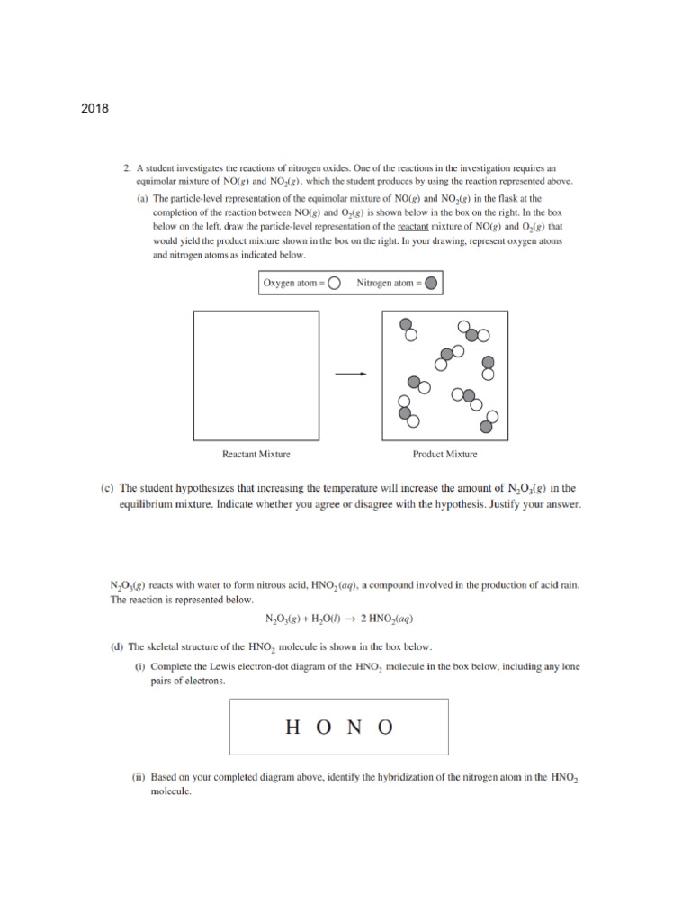 AP Chemistry FRQs by Year | PDF
