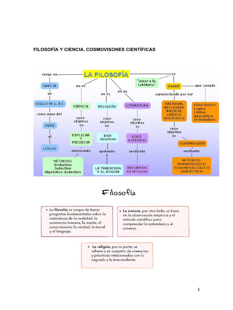 Filosofía y Ciencia: Orígenes y Métodos | PDF | Big Bang | Mecánica ...