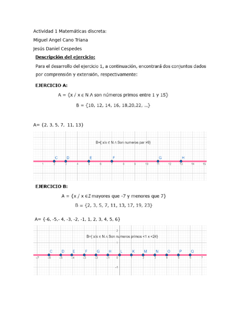 Actividad 1 Matemáticas Discreta | PDF