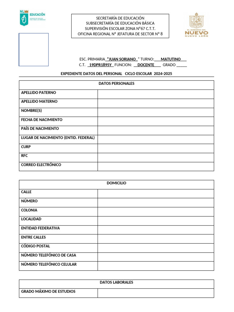 DATOS PERSONAL | PDF