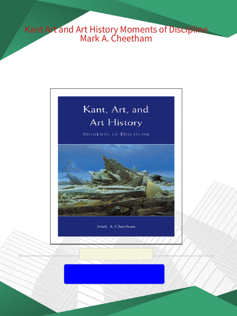 Kant Art and Art History Moments of Discipline Mark A. Cheetham - Own ...