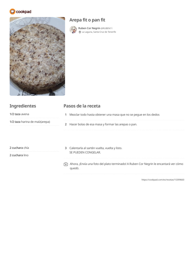 1 Arepa Fit o Pan Fit | PDF