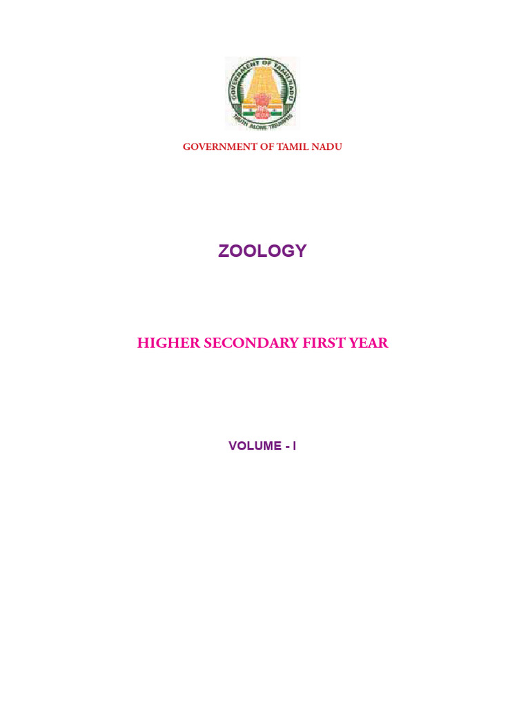 TN Board Class 11 Zoology Vol 1 EM | PDF | Taxonomy (Biology) | Taxon