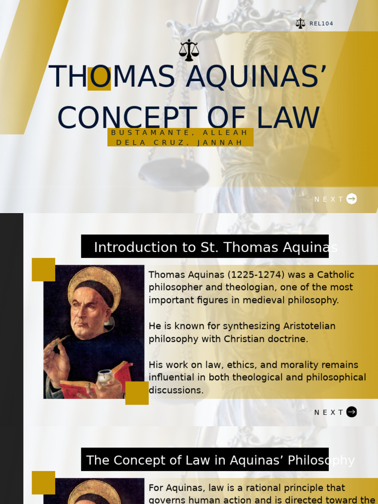 Rel104 Aquinas' Law.pptx | PDF | Thomas Aquinas | Natural Law