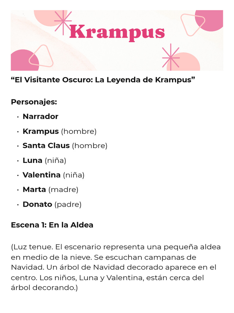 Krampus Hiroshi, Magaly, José Ángel, Consueli, Dasha, Leslie | PDF ...