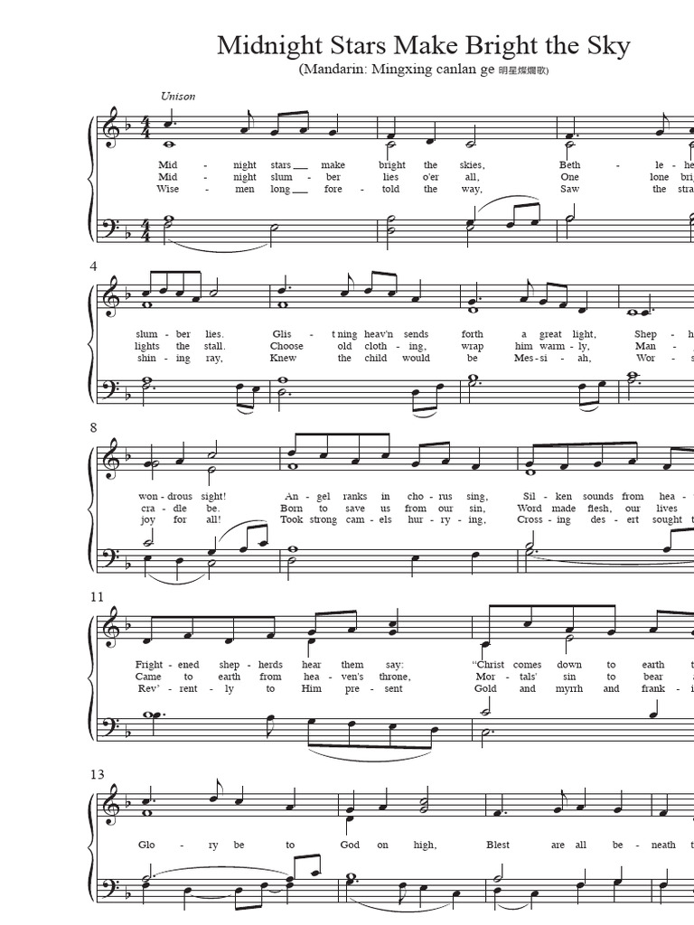 Midnight Stars Make Bright The Sky 2023-09-24 - Score | PDF