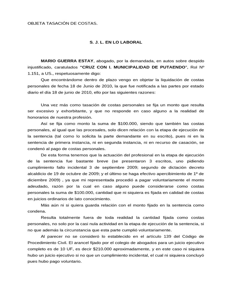 OBJETA LIQUIDACION. IV | PDF | Justicia | Crimen y violencia