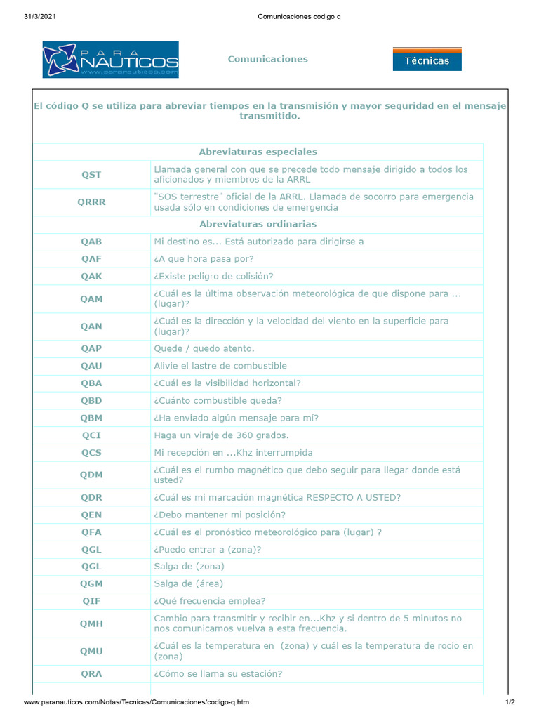 3 - Comunicaciones Codigo Q | PDF