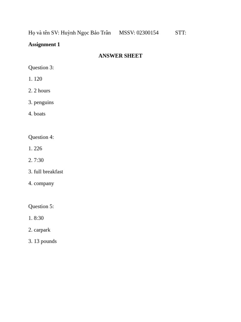 Assignment 1 | PDF