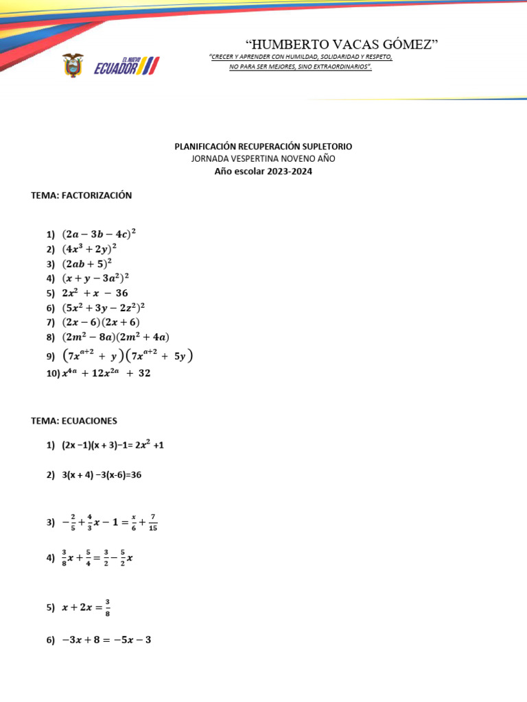 Cuestionario 9no | PDF