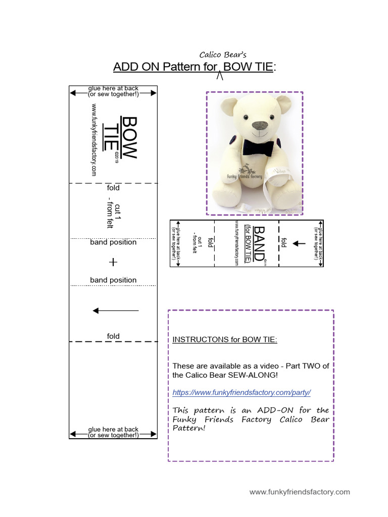 Calico Signature Bear Add Ons 2024 | PDF