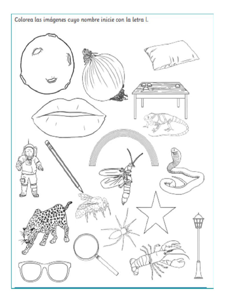 Colorea Sonidos Con L | PDF