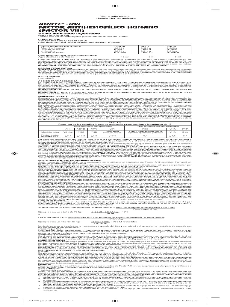 prospecto-koate | PDF | Virus | Hepatitis