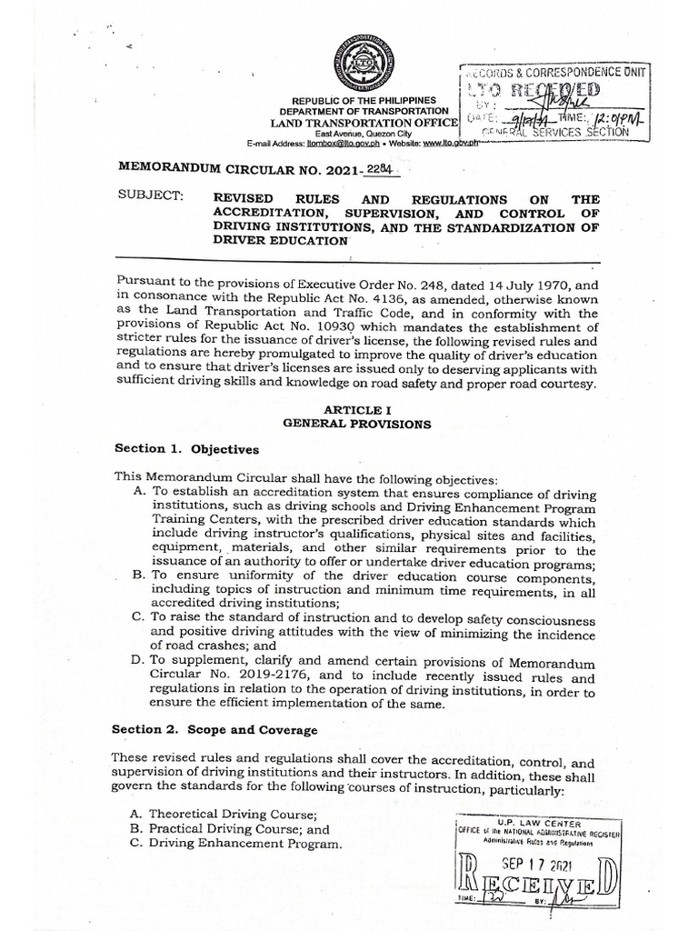 Memorandum Circular No. 2021-2284 - Revised Rules and Regulations On The Accreditation ...