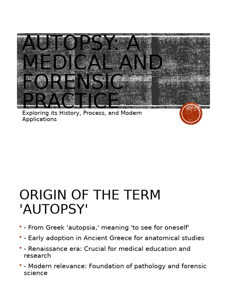 Autopsy Presentation 2 | PDF