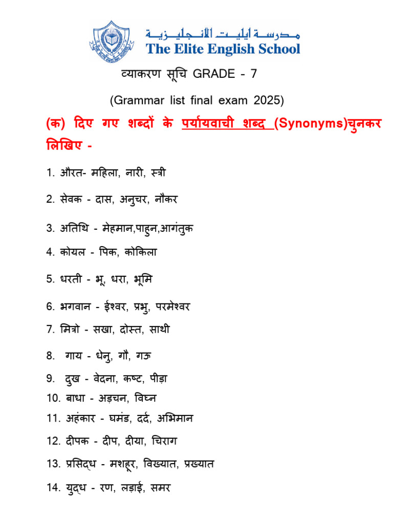 Learning Hindi Grammar | PDF