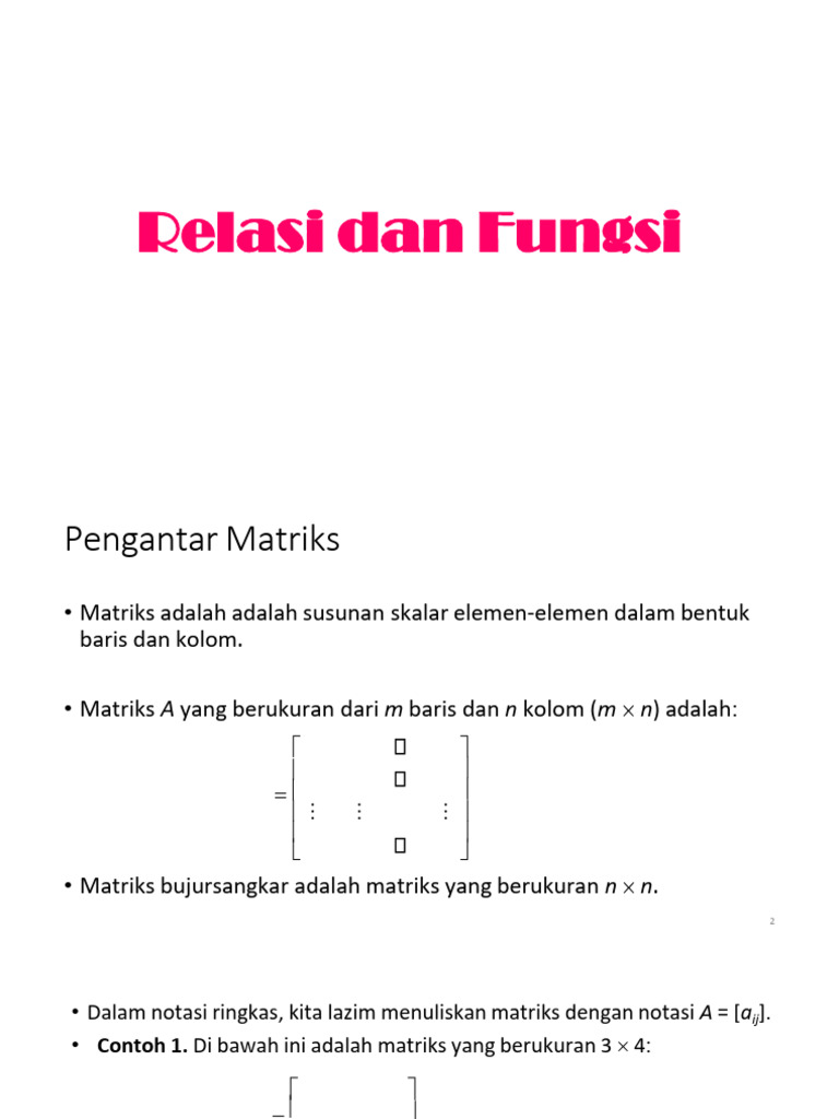 MatDis - Relasi Dan Fungsi 2025 | PDF