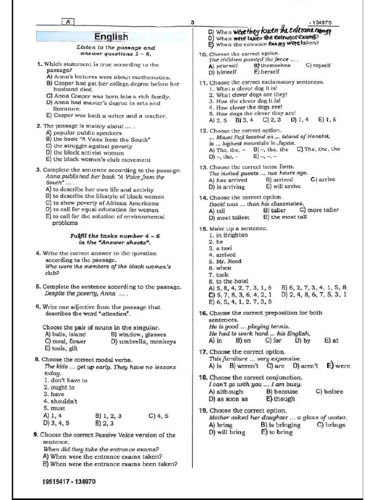 2 Mart 2025 XI Sini Buraxılış Imtahanı | PDF