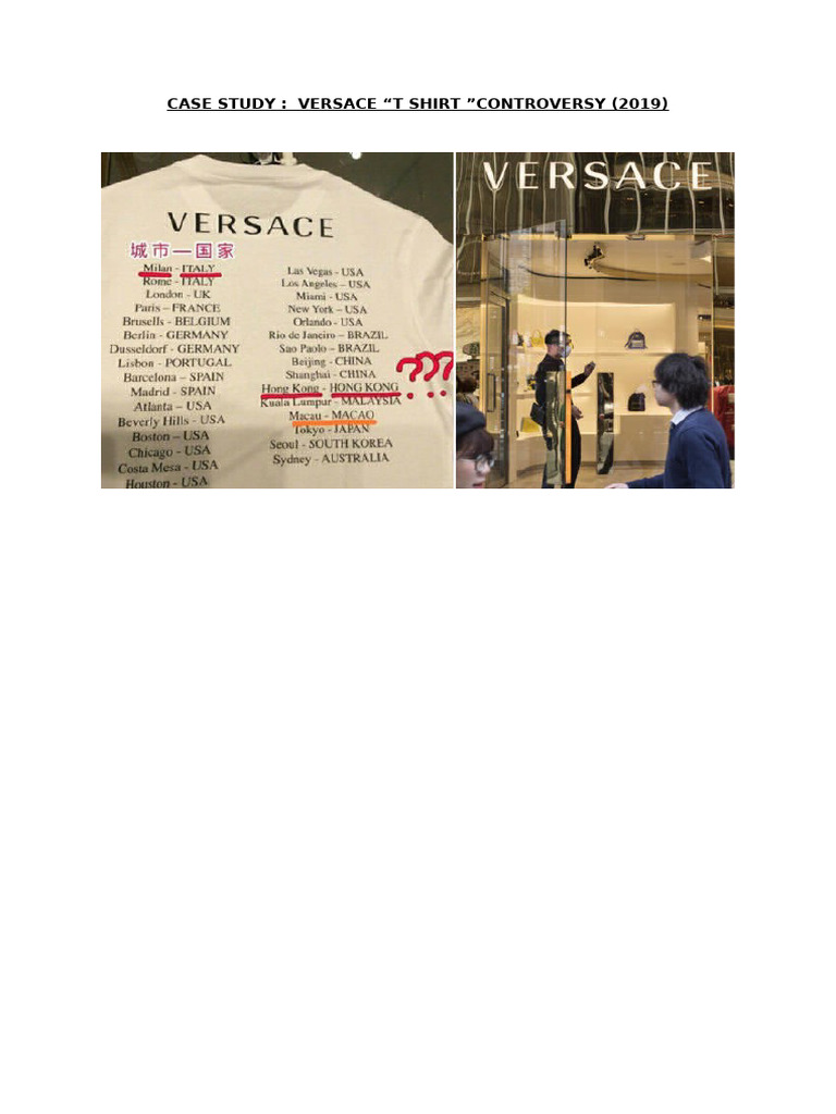 Case Study On Versace Controversy | PDF | Brand | Social Media
