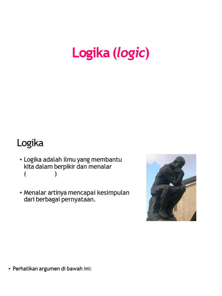 Pengantar Logika dan Proposisi | PDF