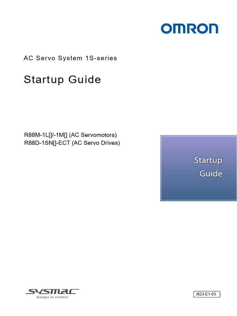 I823 1s-Series Setup Manual en | PDF | Servomechanism | Legal Liability