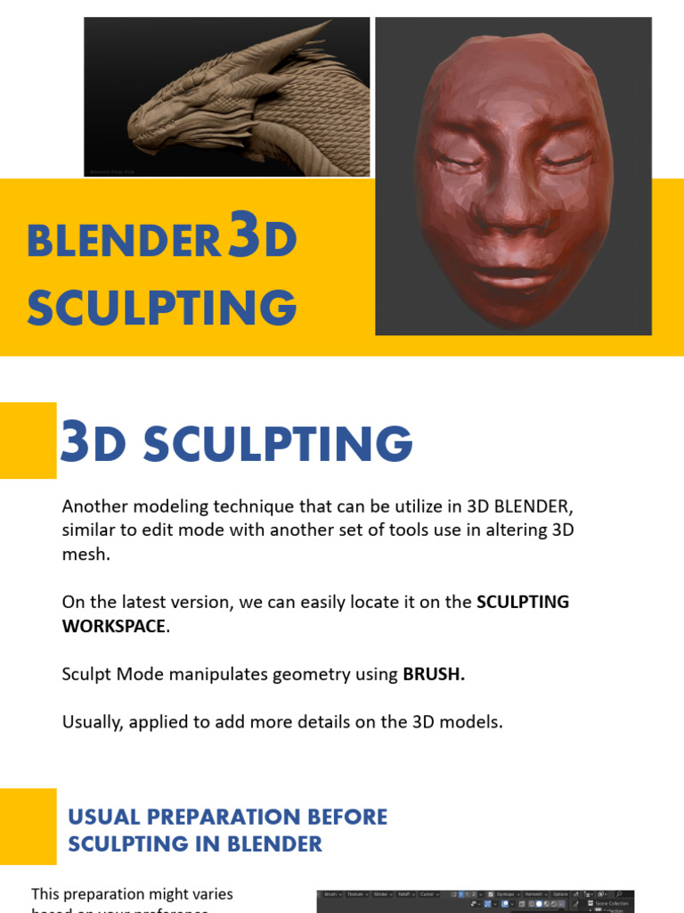 Lesson6 3D Sculpting | PDF